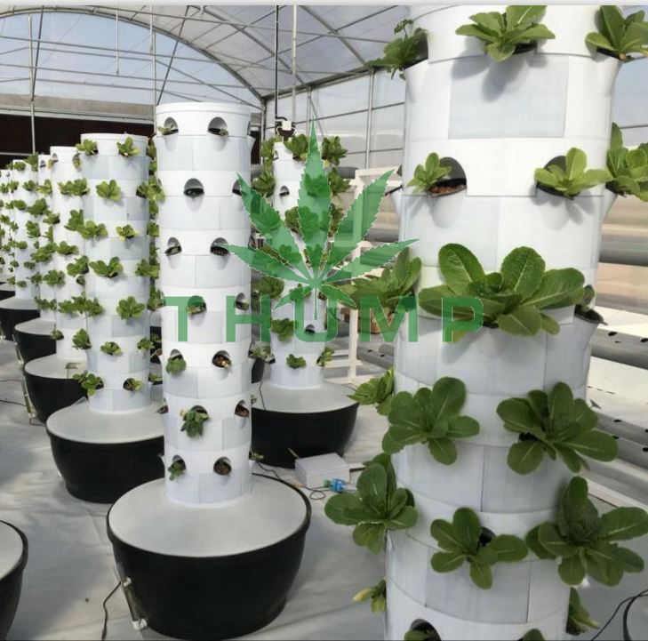 Vertical Aeroponics Tower Garden Growing Systems Kit-Thump Manufacturer